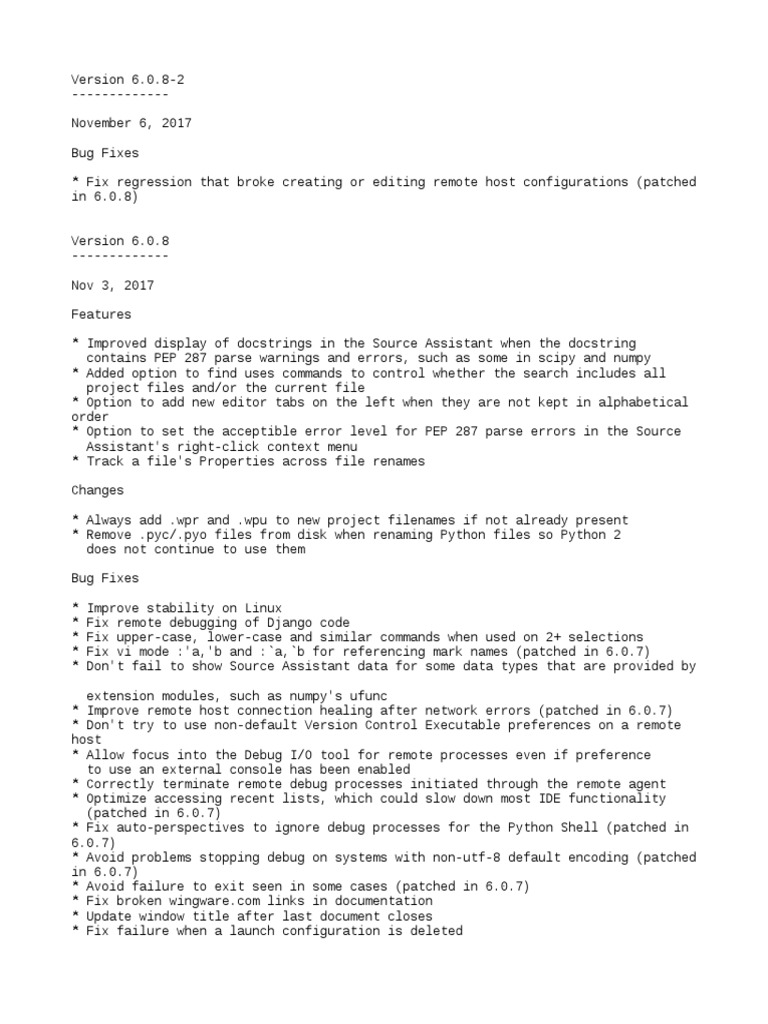 Change Log | PDF | Command Line Interface | Shell (Computing)