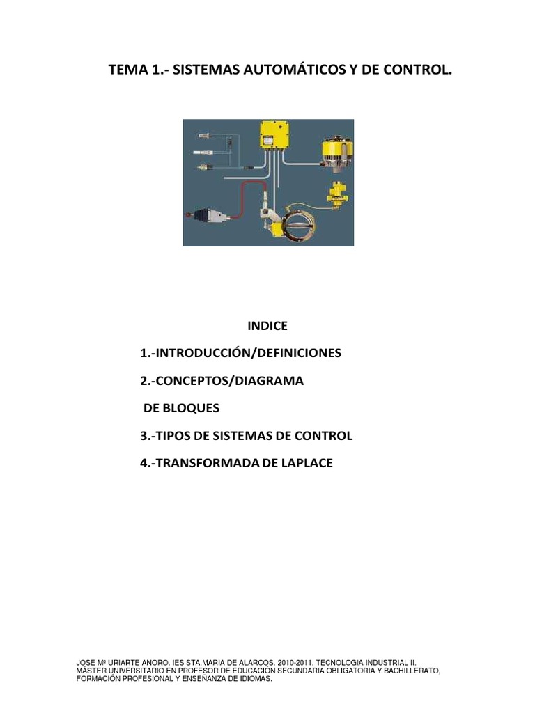 3 Sistemas de Control Automatico | PDF | Sistema de control | Educación ...