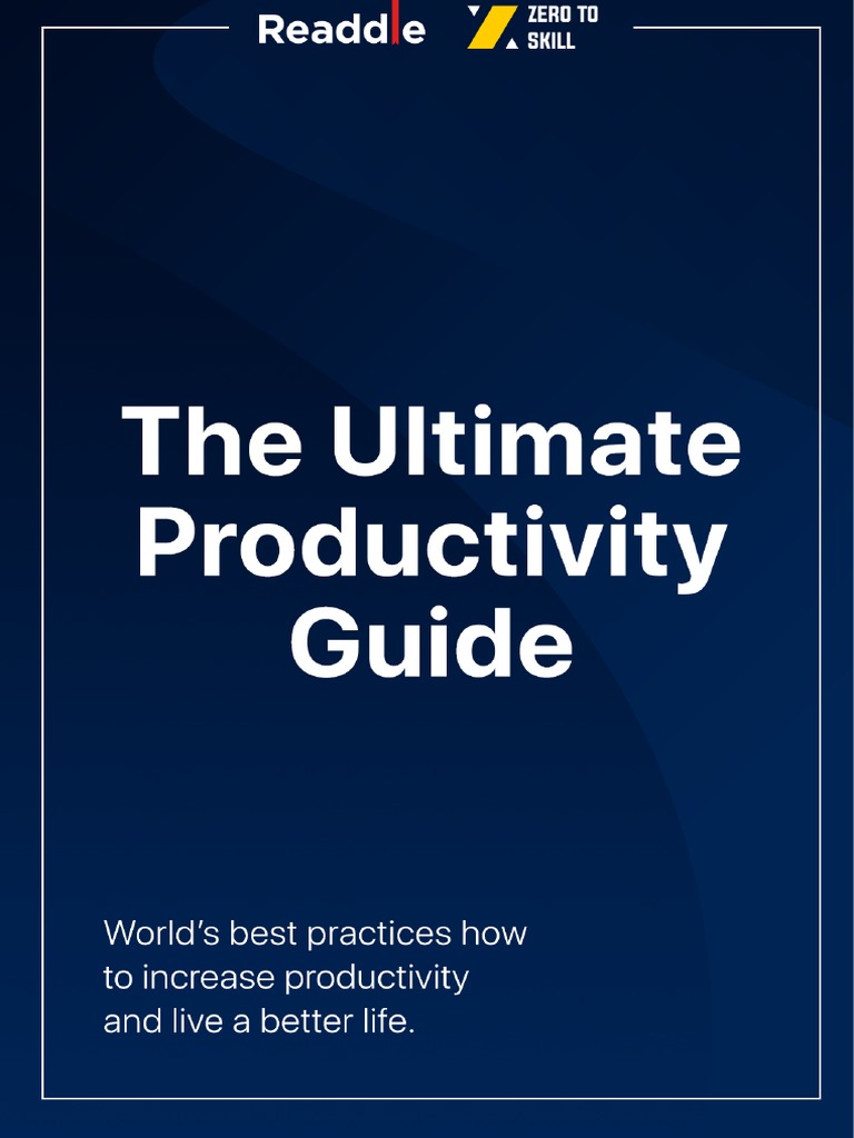 The Ultimate Productivity Cheat Sheet Pdf Sleep Procrastination