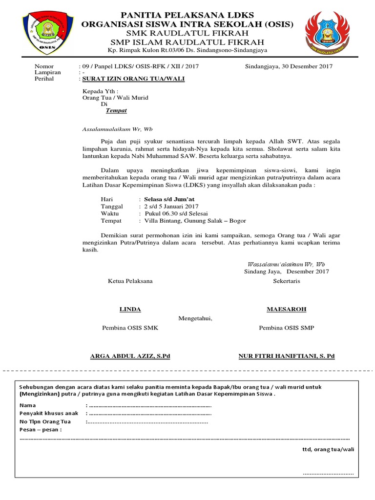 Surat Izin Ldks | PDF