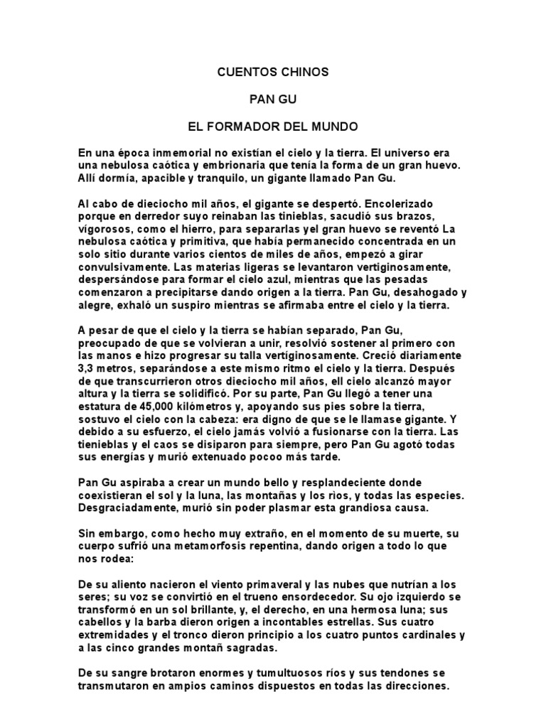 Cuentos Chinos | PDF | Agricultura | Homo Sapiens