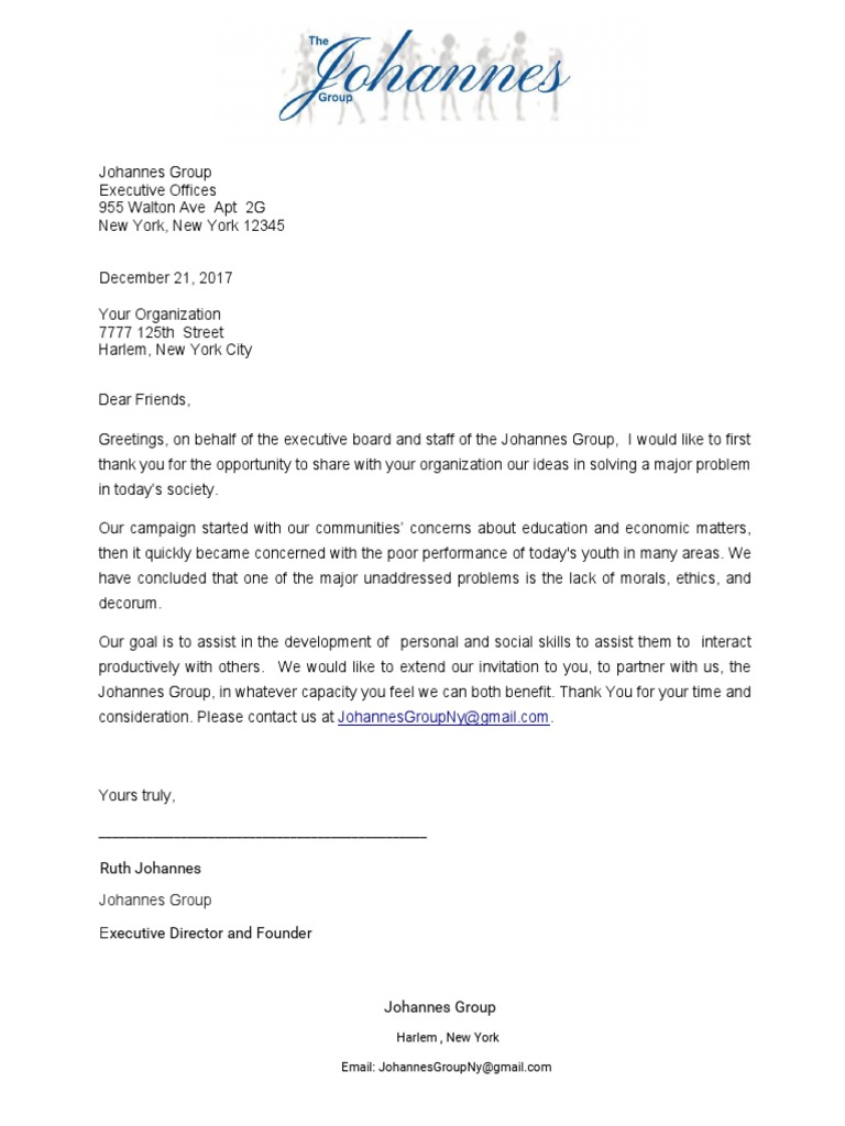 Partnership Invitation for Youth Development | PDF | Career & Growth ...