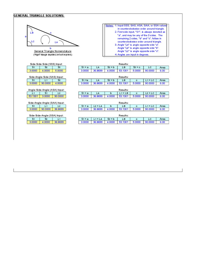 Rumus Segitiga | PDF | Triangle | Angle