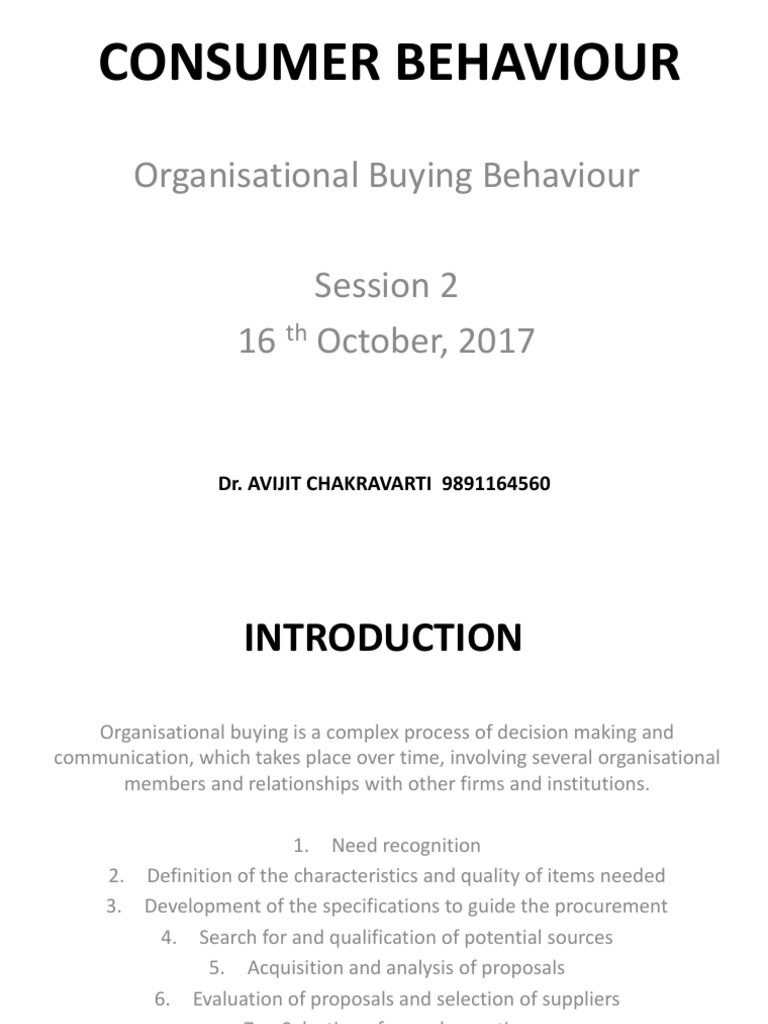 Consumer Behaviour Session 2 | PDF | Consumer Behaviour | Behavior