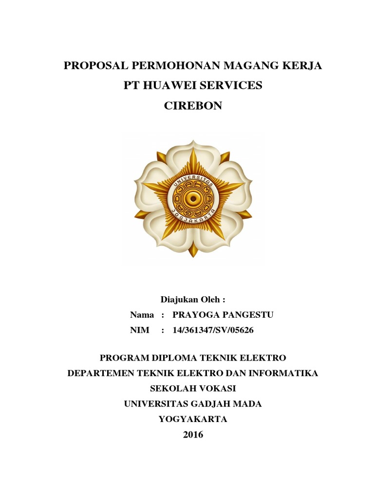 Proposal Magang | PDF