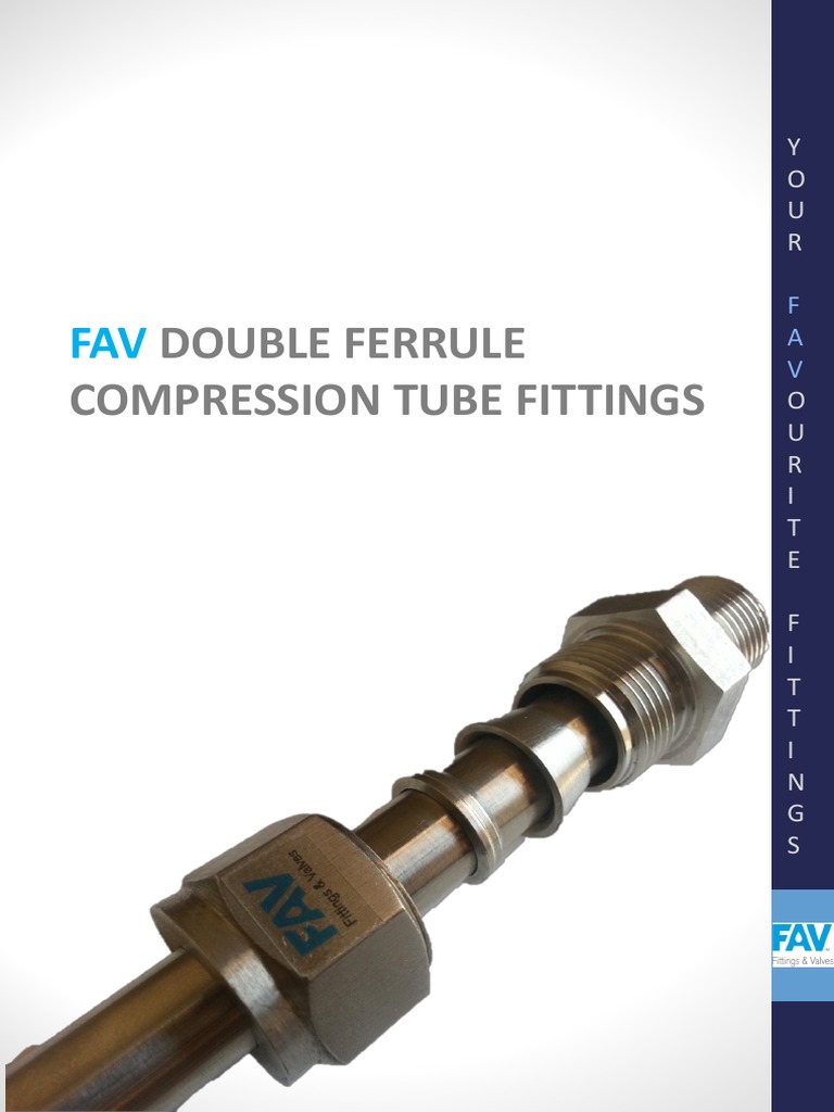 FAV Double Ferrule Compression Tube Fittings | Pipe (Fluid Conveyance ...