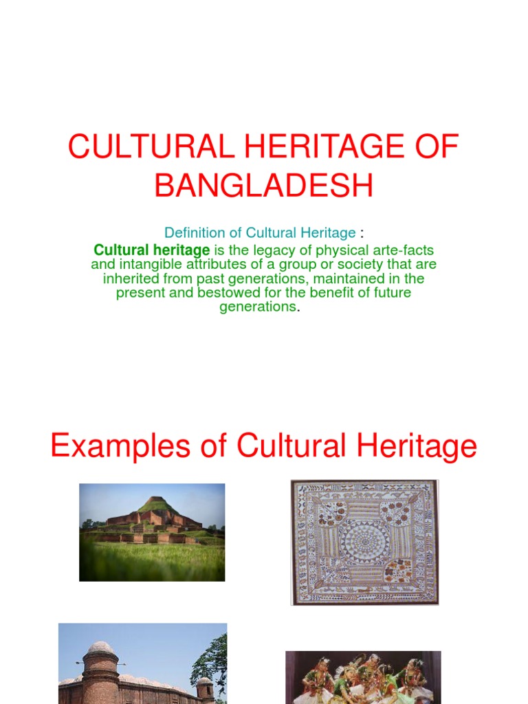 Cultural Heritage of Bangladesh | PDF | Cultural Heritage ...