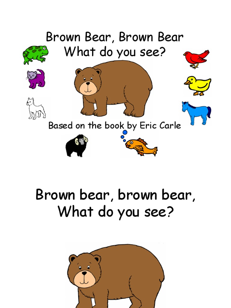 Brown Bear, Brown Bear, What Do You See? | PDF | Green | Nature