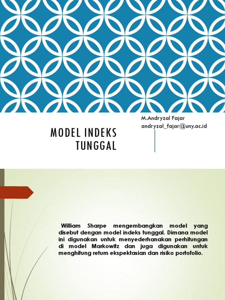 Model Indeks Tunggal | PDF