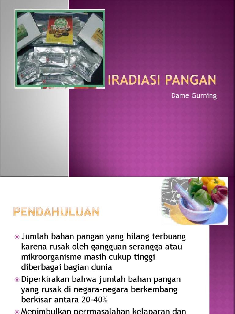 Iradiasi Pangan | PDF | Kesehatan Holistik