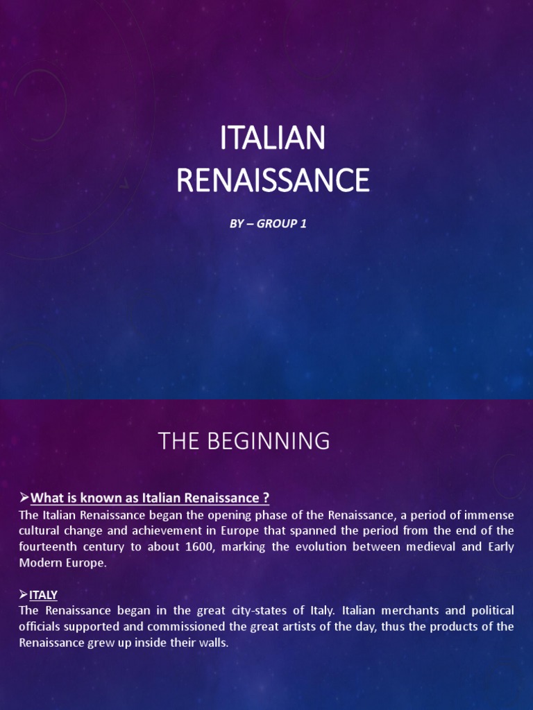 Italian Renaissance | PDF | Italian Renaissance | Renaissance