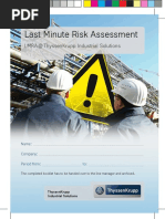 Last Minute Risk Assessment (LMRA) | PDF | Occupational Safety And ...
