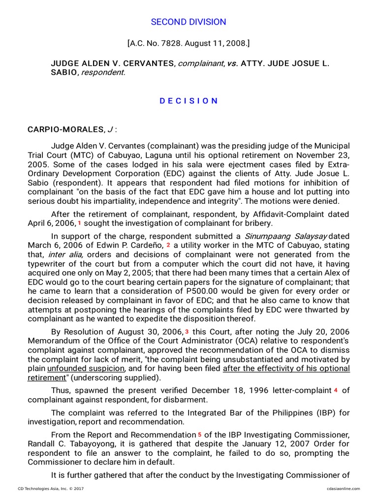 Cervantes - Sabio Motionsforinhibitionofcomplainant | PDF | Complaint ...