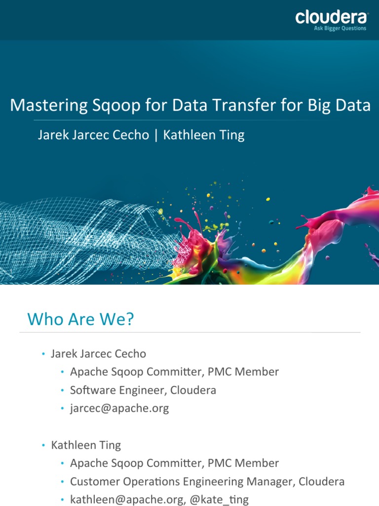 Sqoop Big Data Tech | PDF | Apache Hadoop | Metadata