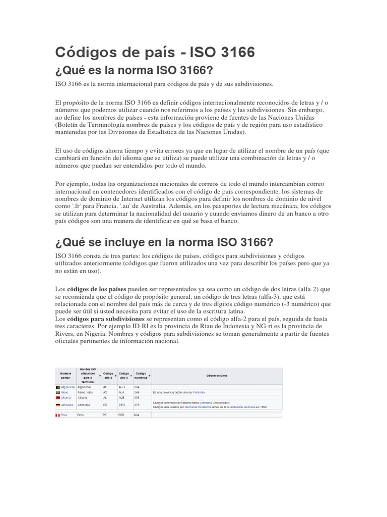 Control de Calidad-Iso 3166 | PDF | Science | Ciencia y Tecnología
