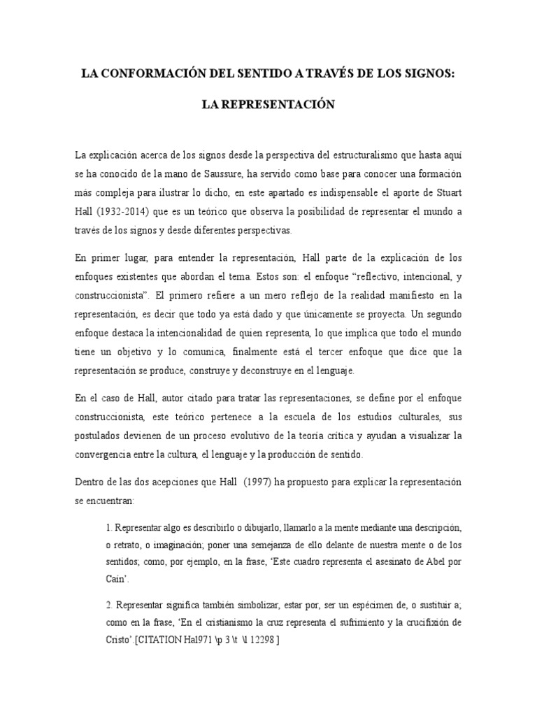 La Conformacion Del Sentido A Traves de Los Signos | PDF | Perspectiva ...