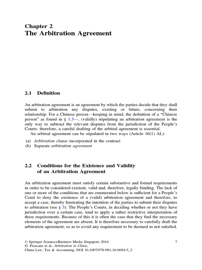 Arbitration Agreement | Arbitration | Assignment (Law)