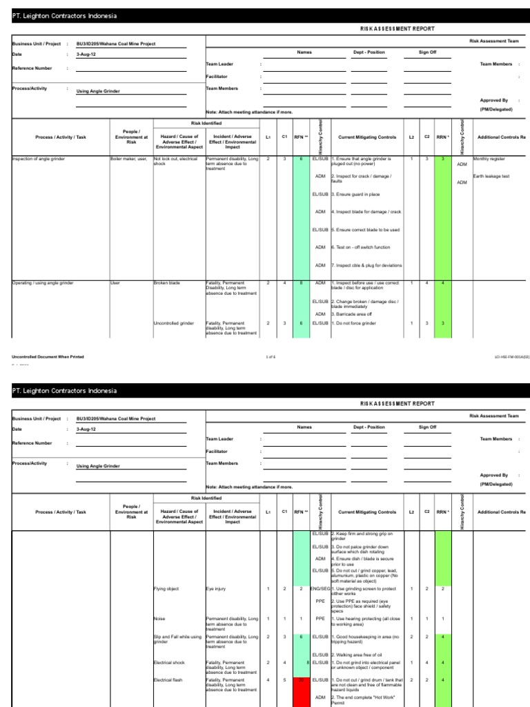 Using Angle Grinder (WS) | PDF | Personal Protective Equipment | Hazards