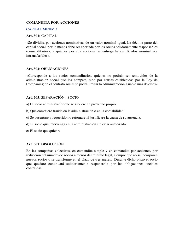 Capital Minimo | PDF | Negocios | Derecho
