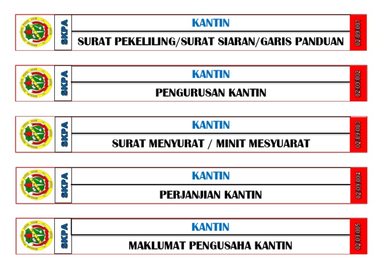 Kulit Tepi Fail Keras KANTIN | PDF