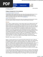 Fatigue Management Toolbox Talk | PDF | Occupational Safety And Health ...