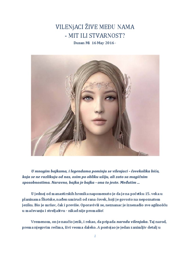 Vilenjaci Zive Među Nama | PDF