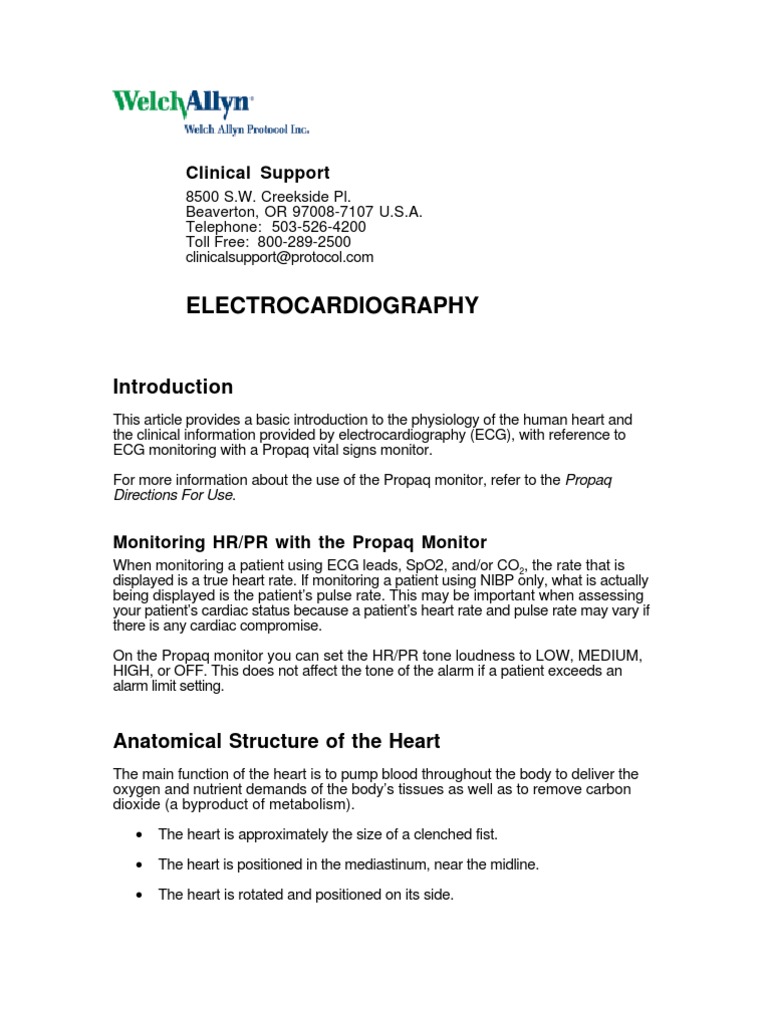 ECG Basics | PDF | Diastole | Atrium (Heart)