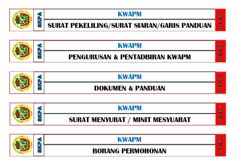 Kulit Tepi Fail Keras KWAPM | PDF
