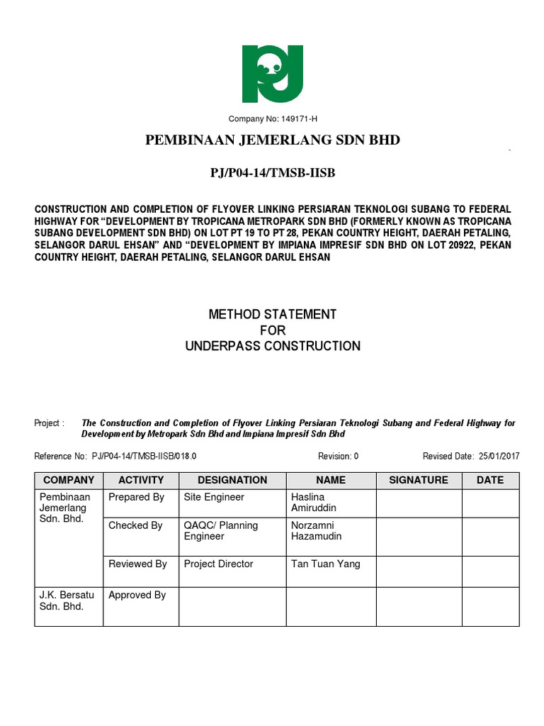 MS 20.0 Crack Repair Method Statement | Download Free PDF | Tunnel | Economic Sectors