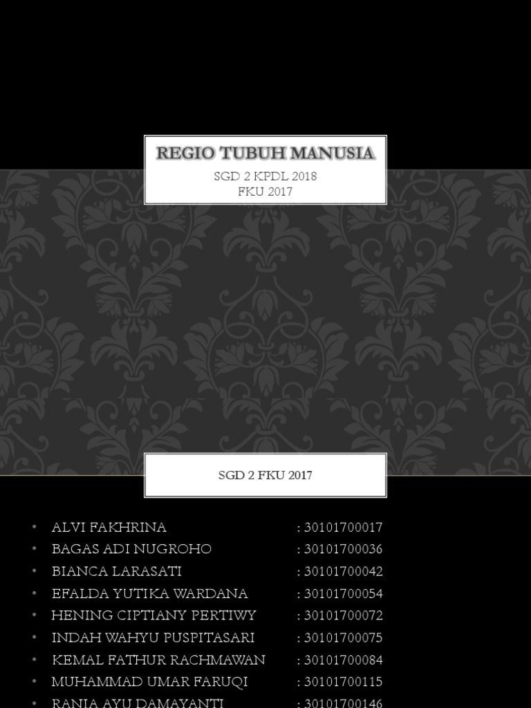 Regio Tubuh Manusia | PDF