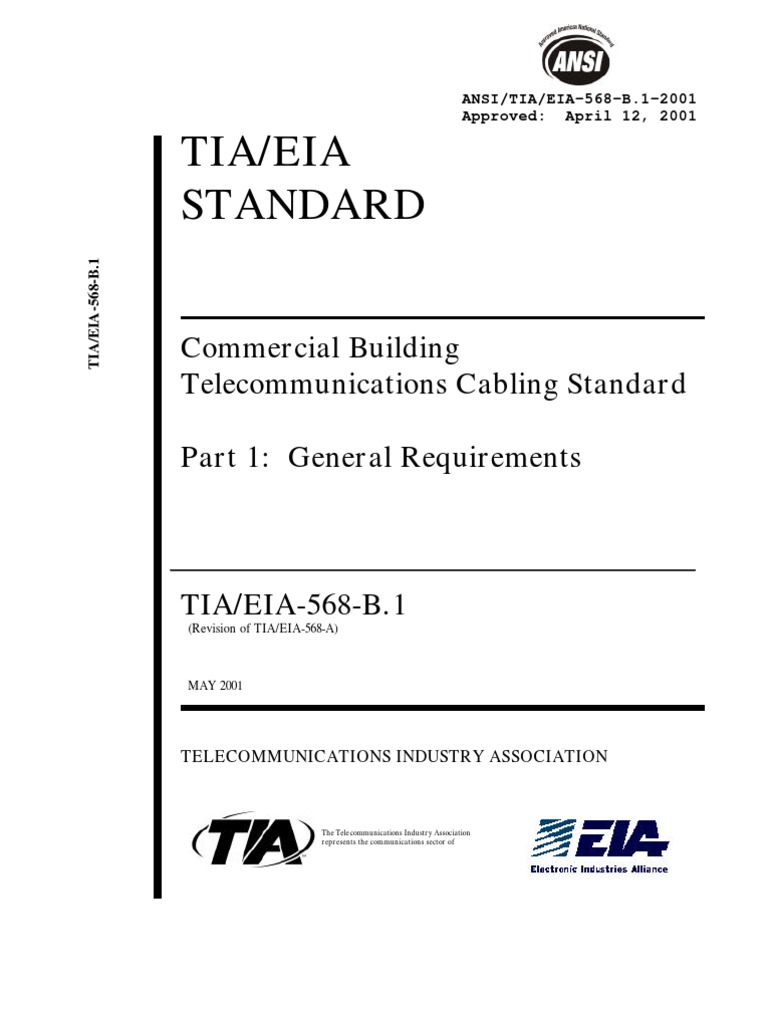 Tia Eia 568 B.1 | PDF | Information And Communications Technology ...