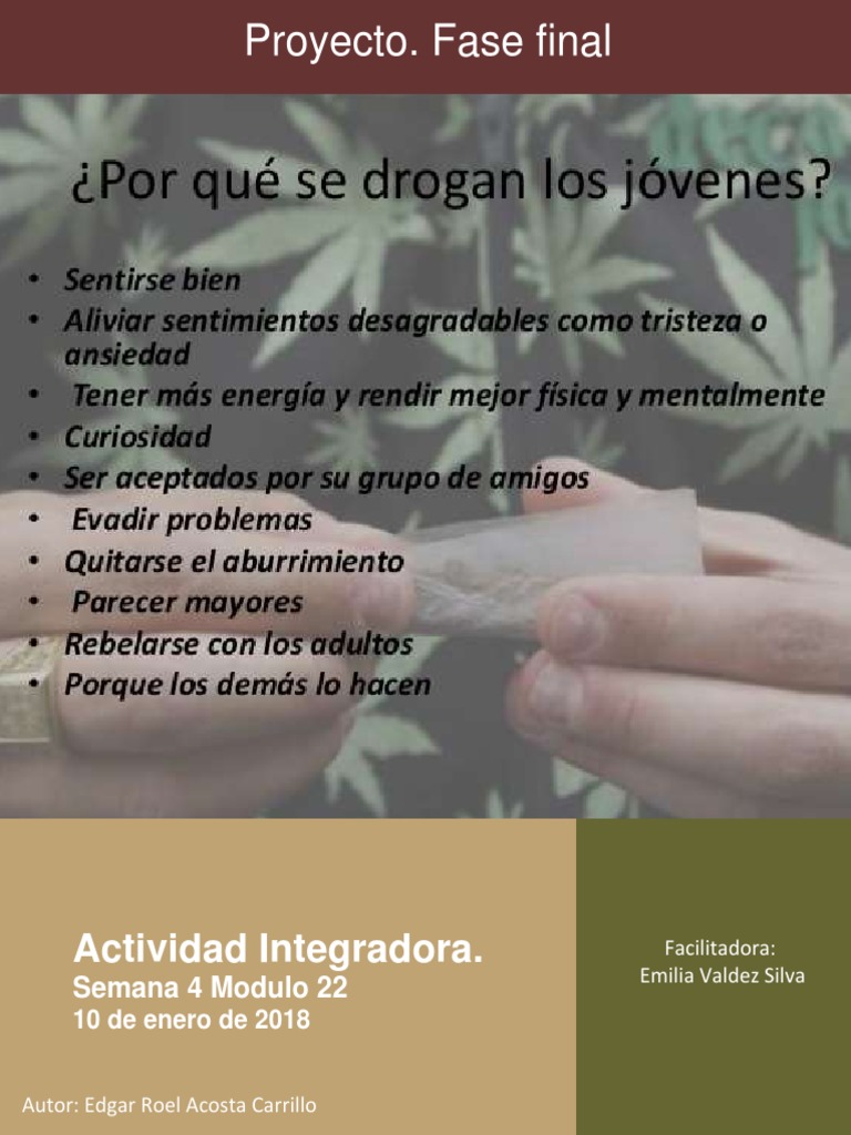 Proyecto Fase Final M22S48 | PDF | La dependencia de sustancias | Juventud