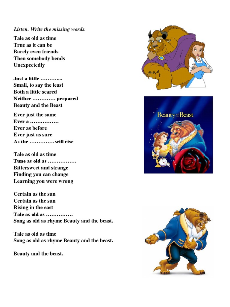The Story of Beauty and The Beast | PDF