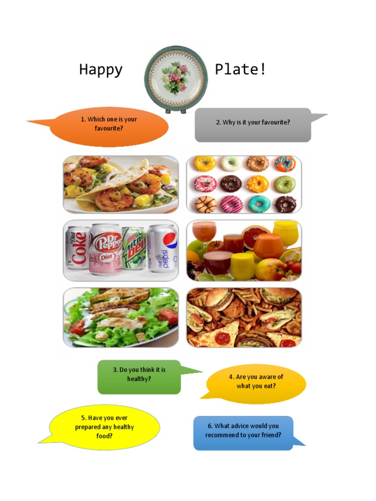 Happy Plate: Healthy Eating Lesson | PDF | Reading Comprehension ...