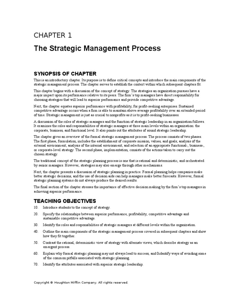 Best Notes of Strategy | PDF | Strategic Management | Decision Making