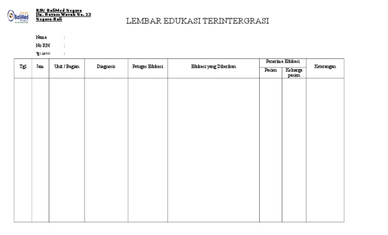 Lembar Edukasi Pasien | PDF