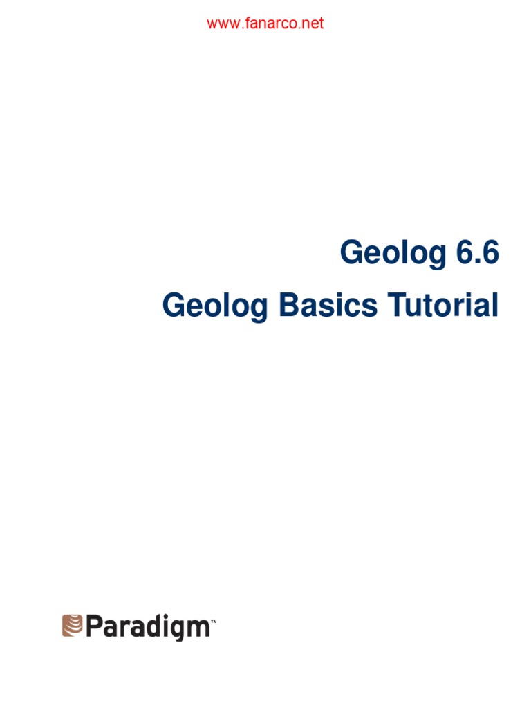Geolog 6.6 Basics Tutorial Guide | PDF | Icon (Computing) | Menu ...