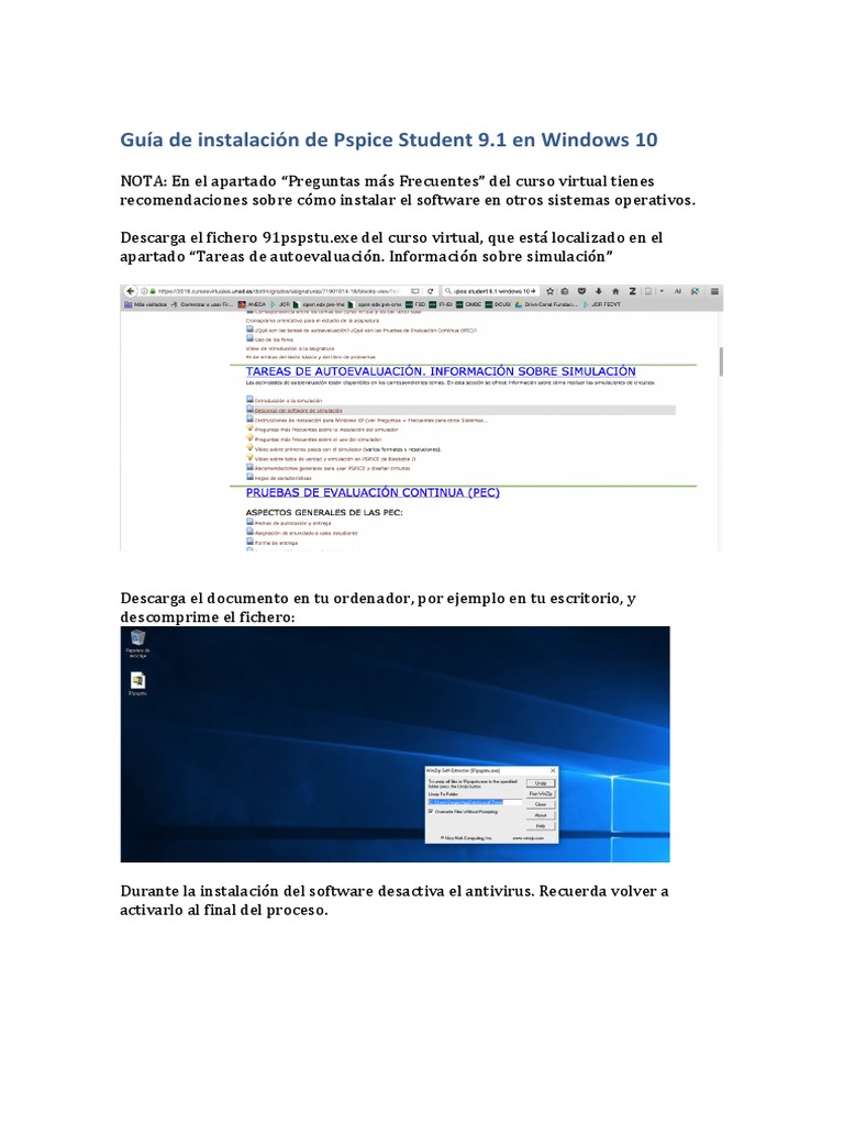 Instalar Pspice | PDF | Archivo de computadora | Point and Click