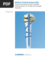 Stryker T2 Proximal Humeral Nail Guide | PDF | Screw | Orthopedic Surgery