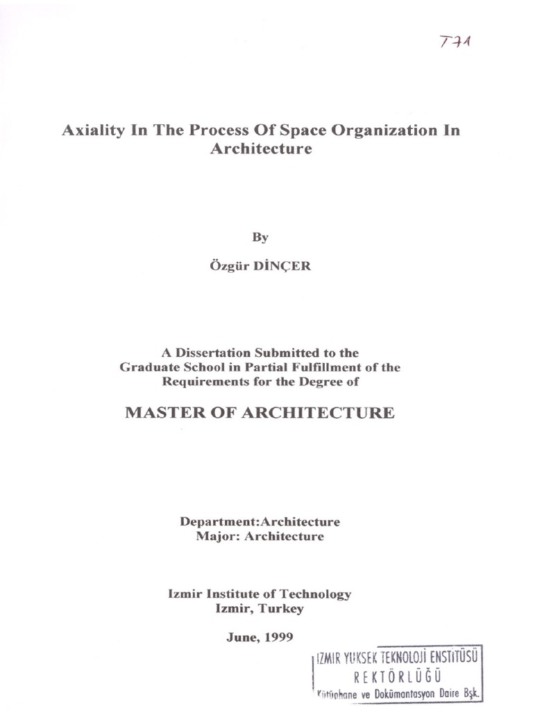 Axiality in The Process of Space Organization in Architecture by Ozgiir ...