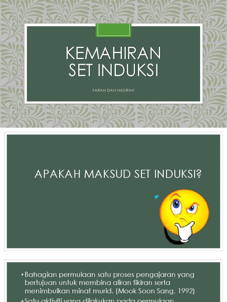 Maksud Set Induksi - CharlizesrDecker