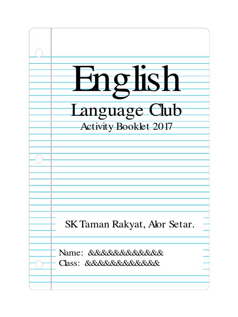 Eng Club Activity Booklet | PDF | Foods | Leisure