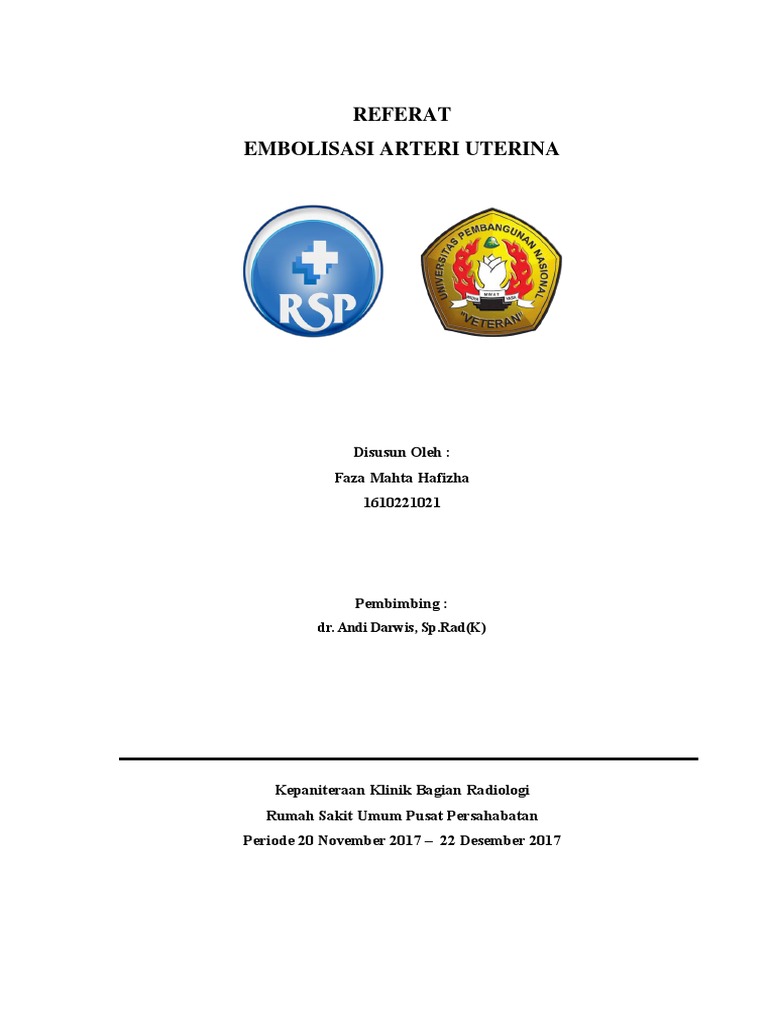 Embolisasi Arteri Uterina | PDF