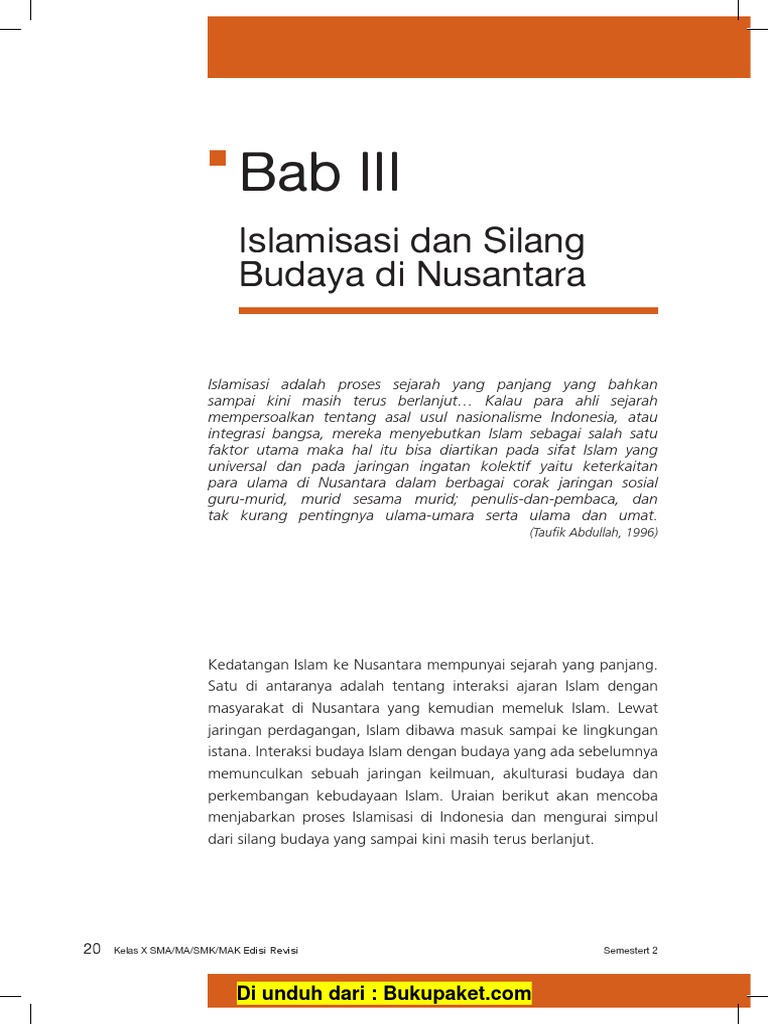 Bab 3 Islamisasi Dan Silang Budaya Di Nusantara | PDF