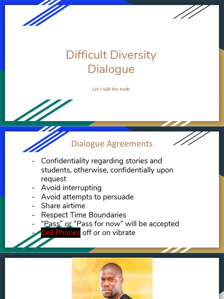 Diversity Dialogue Powerpoint | PDF