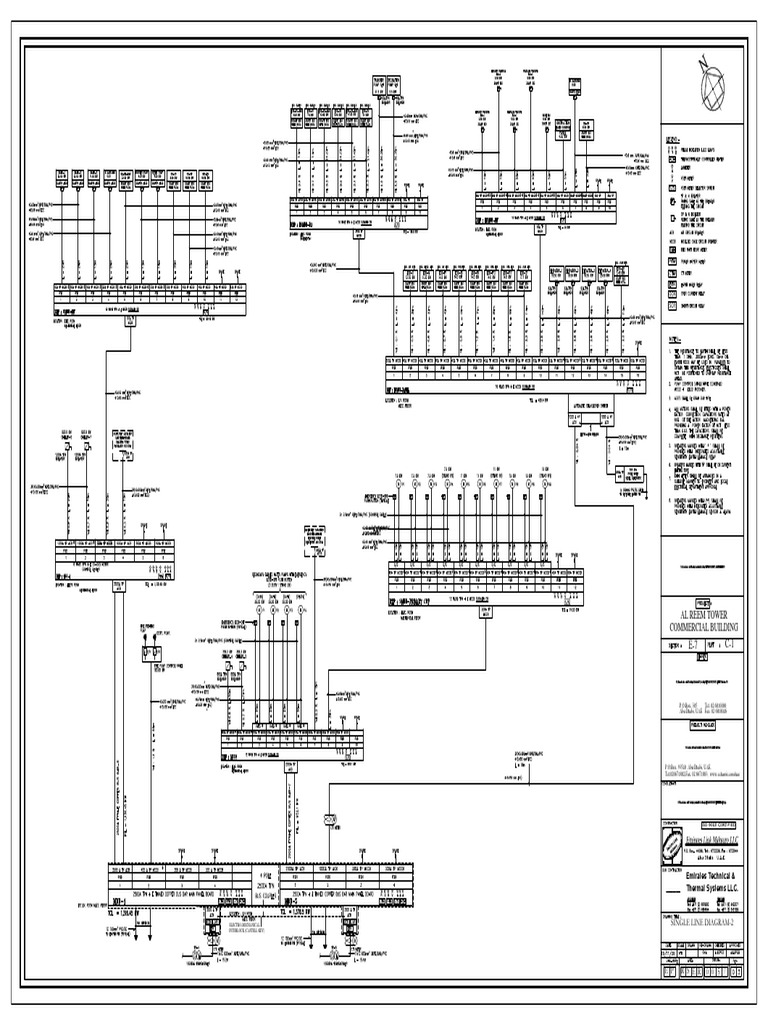Al Reem Tower Commercial Building: Single Line Diagram-2 | PDF