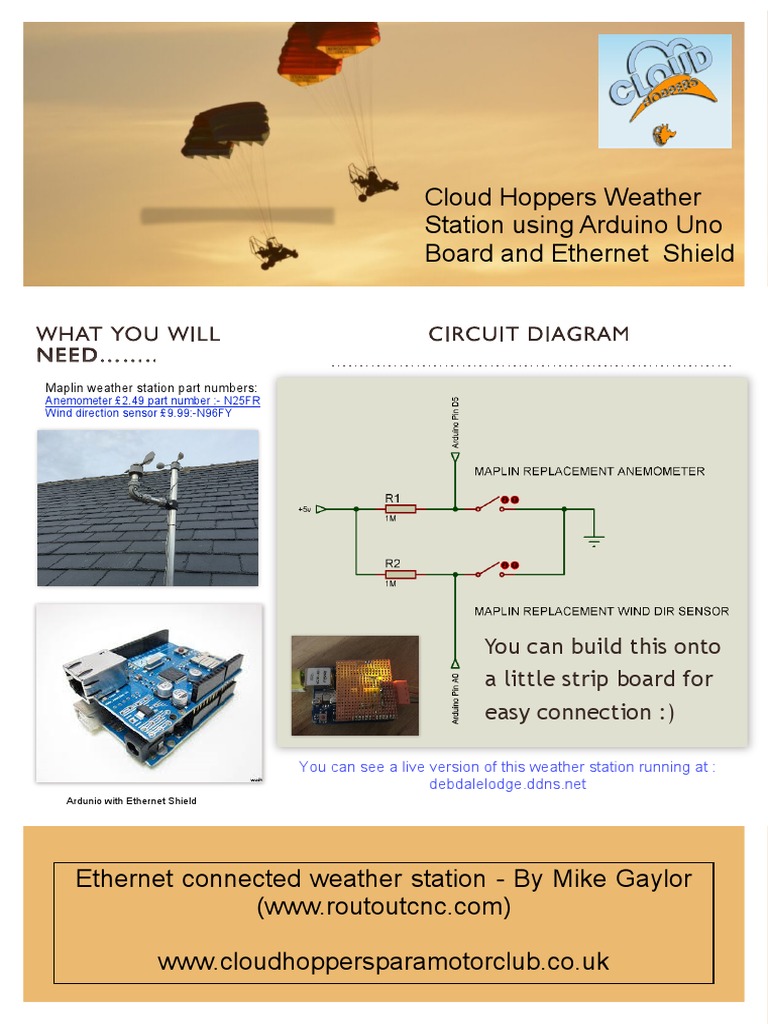 Cloud Hoppers Weather Station Using Arduino Uno Board and Ethernet Shield | Download Free PDF ...