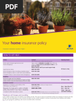 Admiral Home Insurance Policy Schedule | PDF | Insurance | Home Insurance