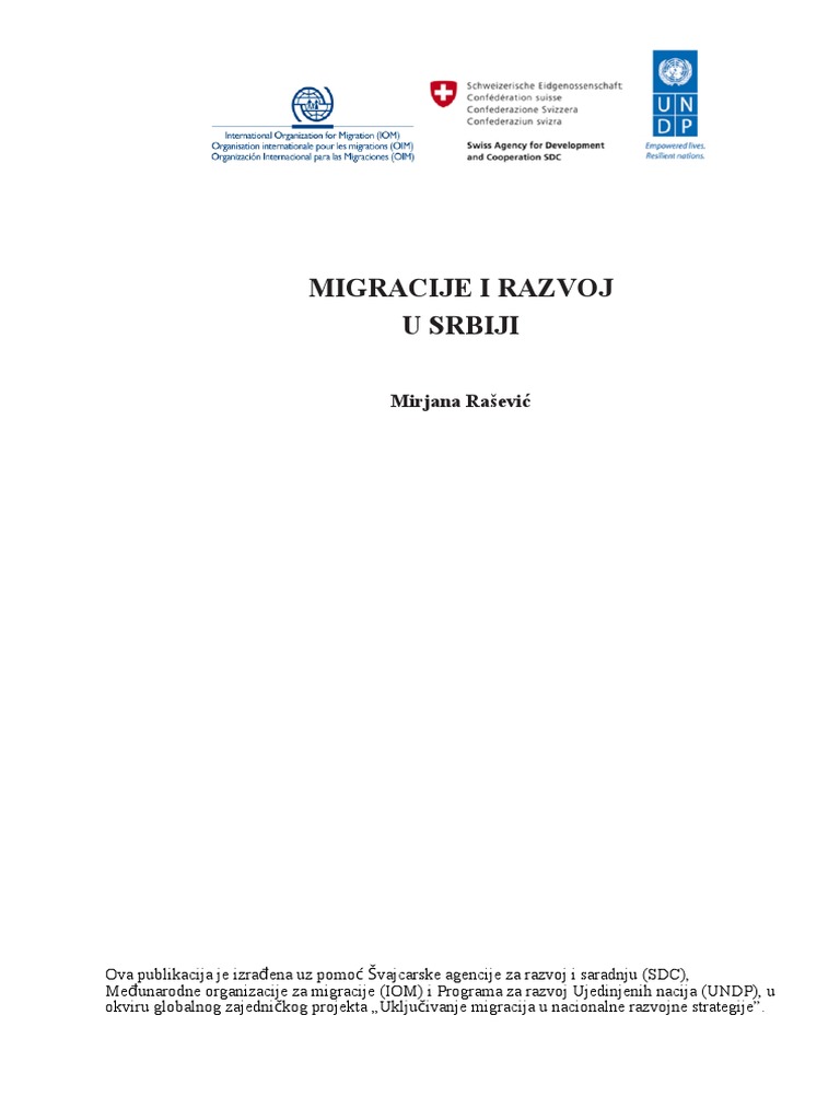Studija Migracije I Razvoj - 0 | PDF