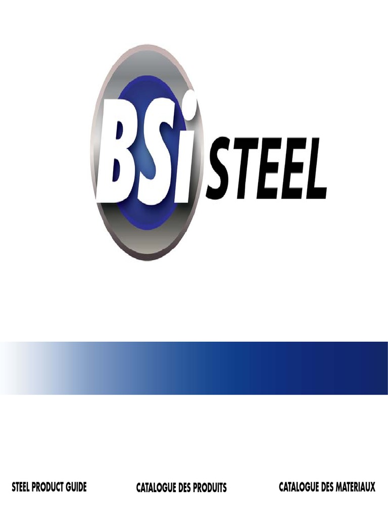 Catalogue des Produits BSi Steel | PDF | La nature